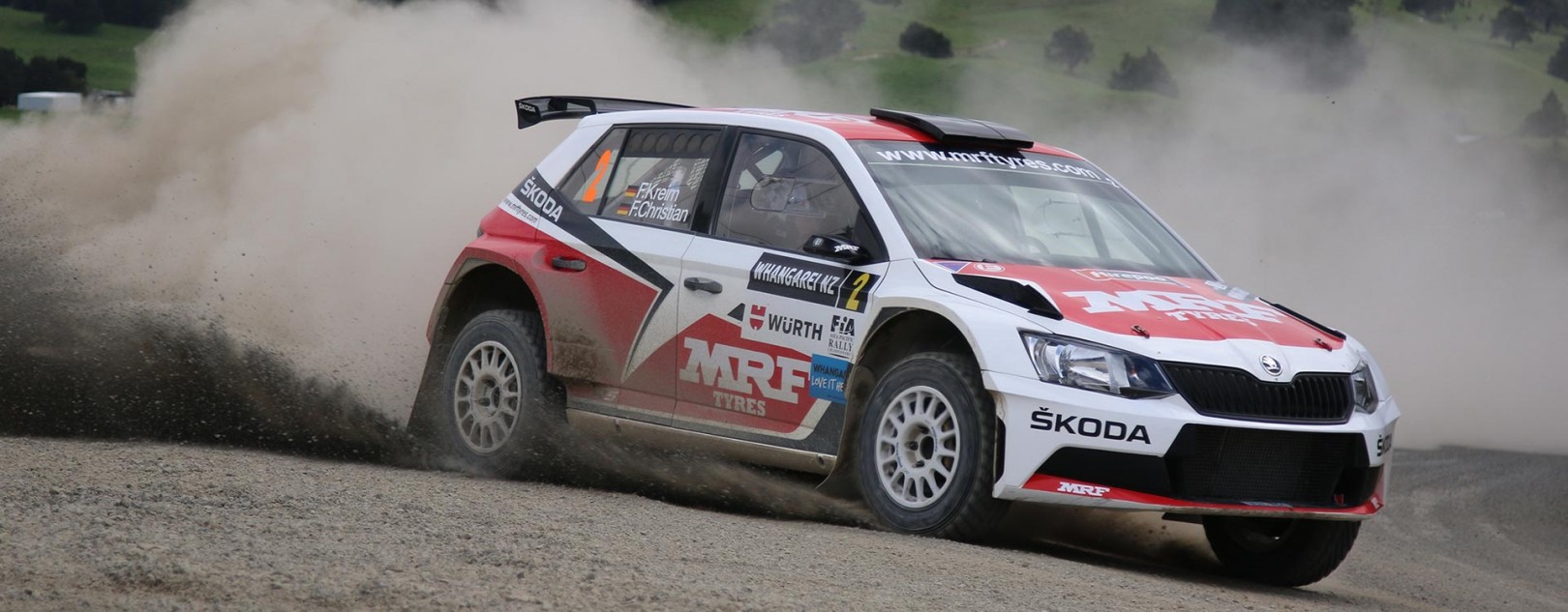 PHOTO: ŠKODA MRF team at the Rally of Whangarei - Škoda Motorsport