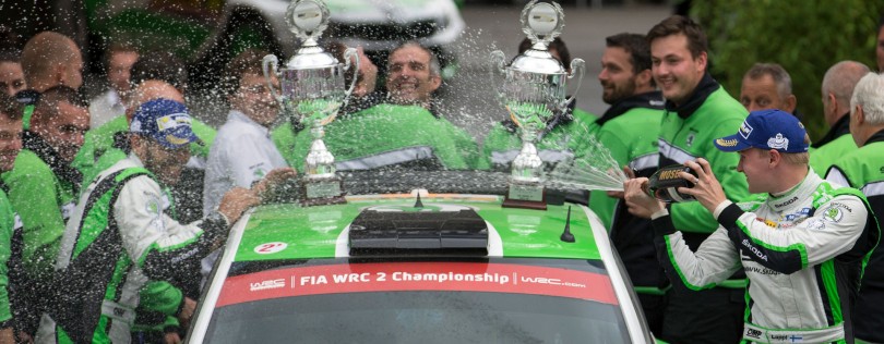 ŠKODA celebrates 1-2-3-4 result at the Rally Germany - Škoda Motorsport