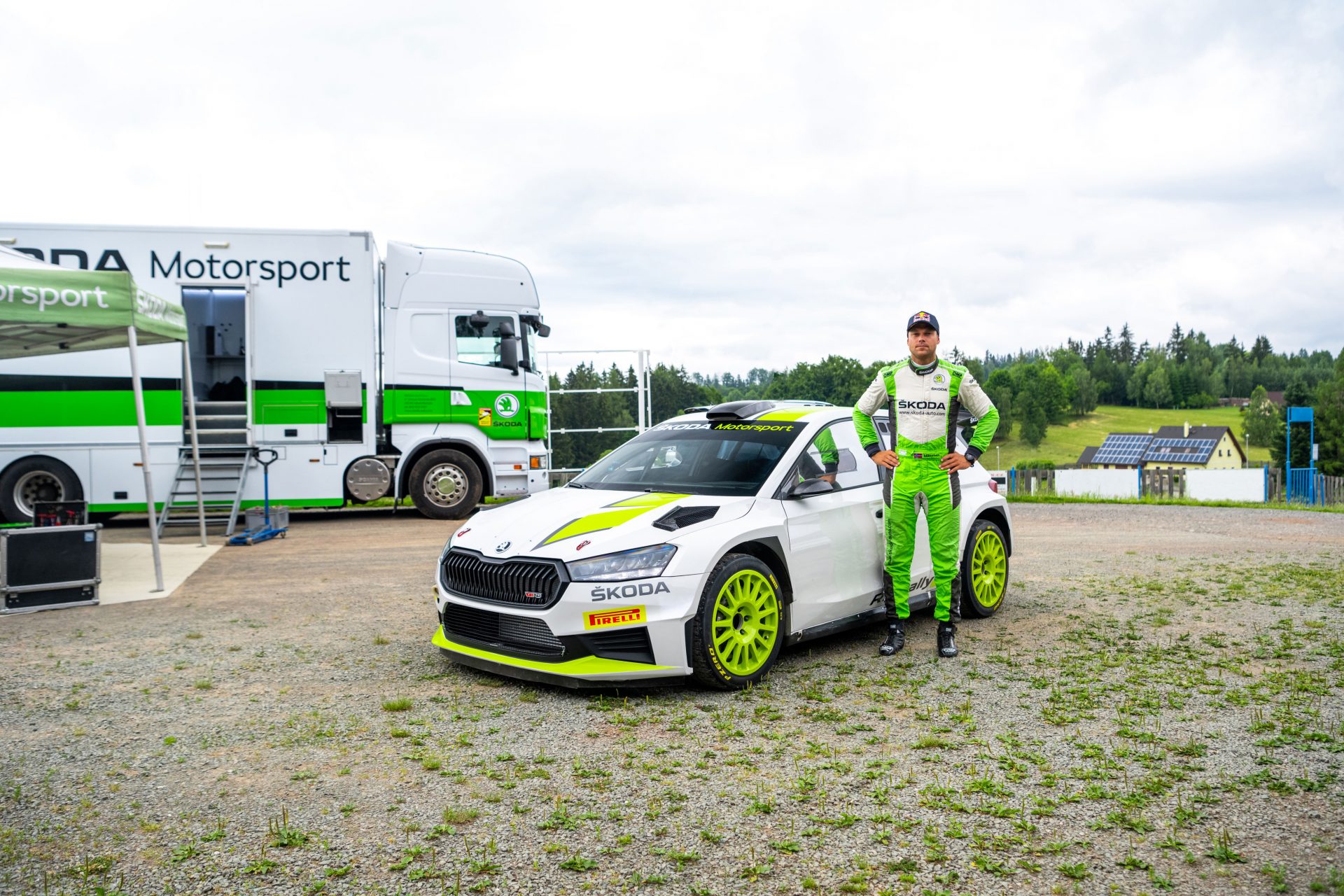 Rally debut of the ŠKODA FABIA RS Rally2 on the stages! - Škoda Motorsport