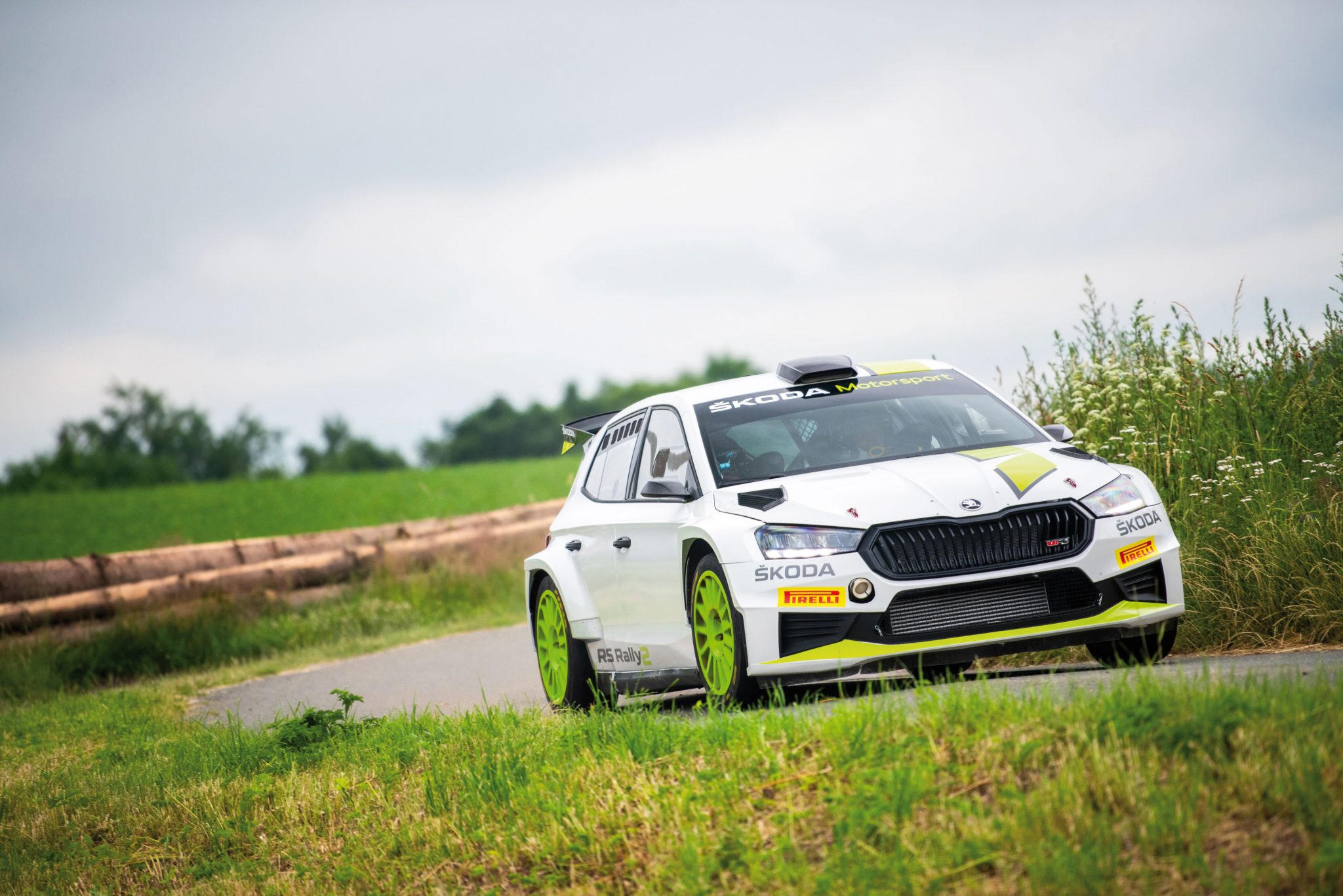 Rally debut of the ŠKODA FABIA RS Rally2 on the stages! - Škoda Motorsport
