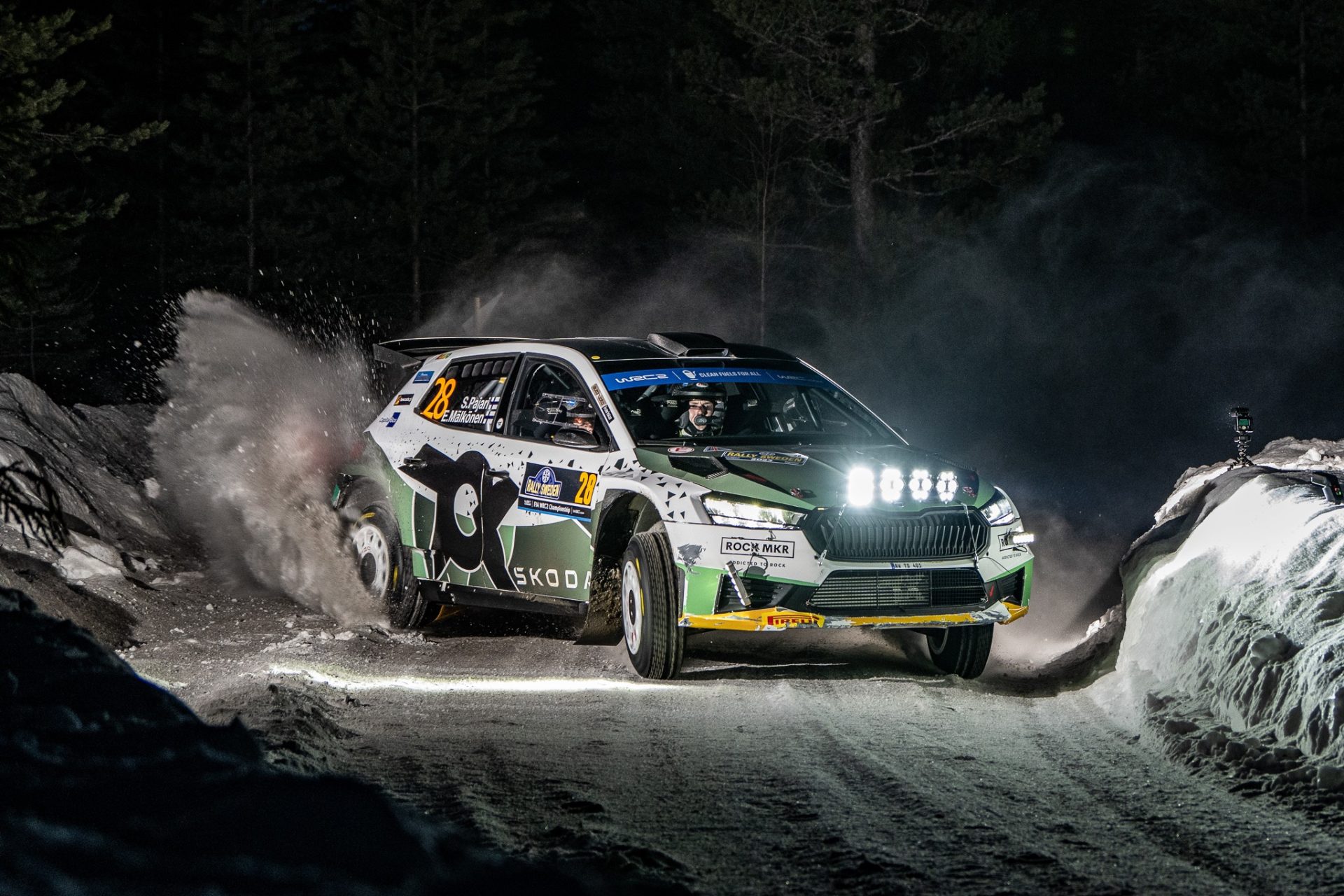 World's first Fabia RS Rally2 victory | Rally Sweden - Škoda Motorsport