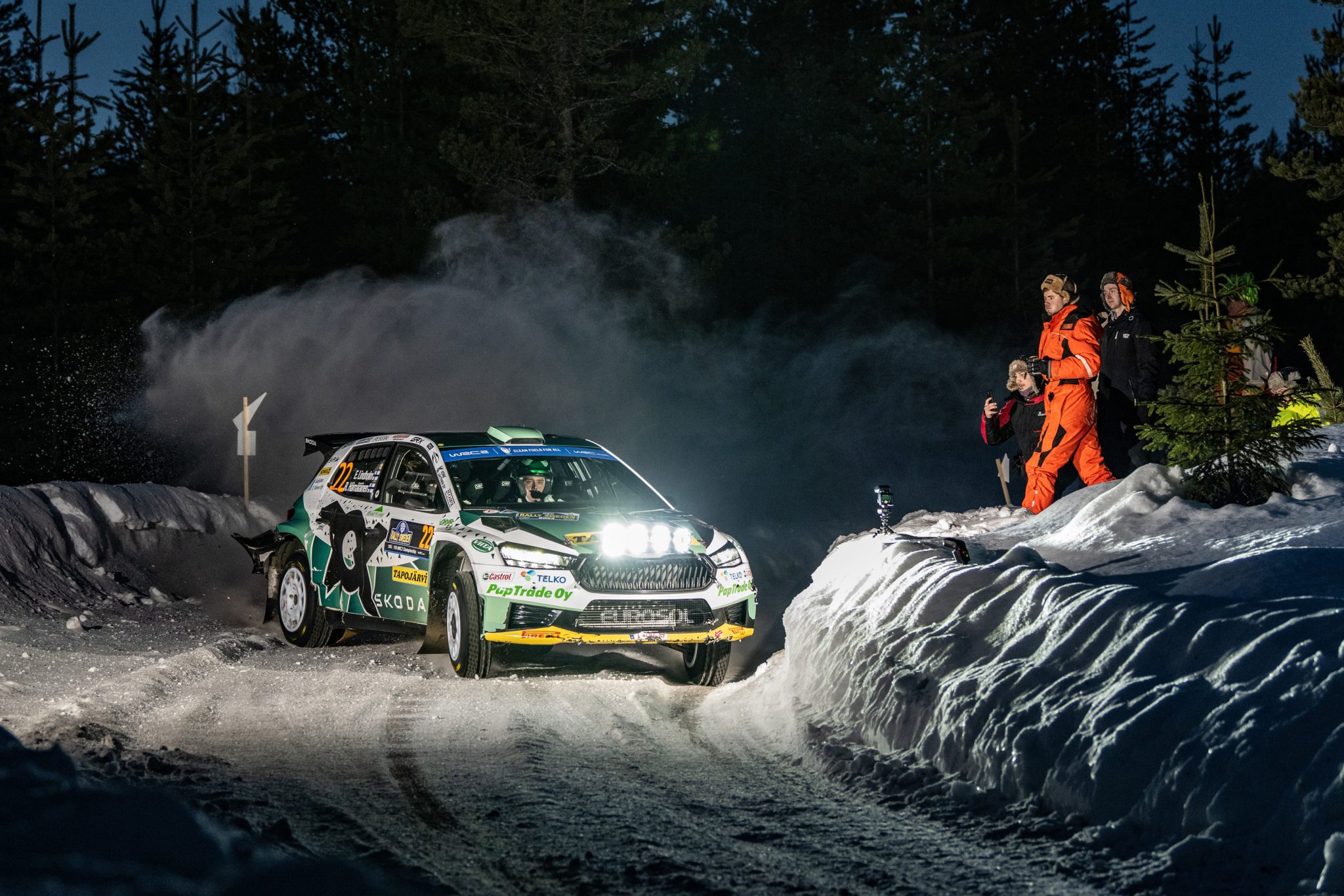 World's first Fabia RS Rally2 victory | Rally Sweden - Škoda Motorsport