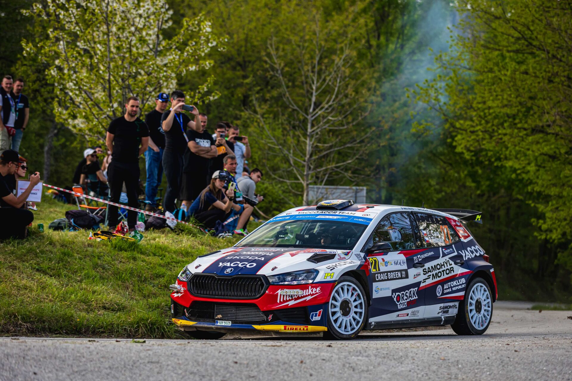 Tricky slippery asphalt | Croatia Rally - Škoda Motorsport