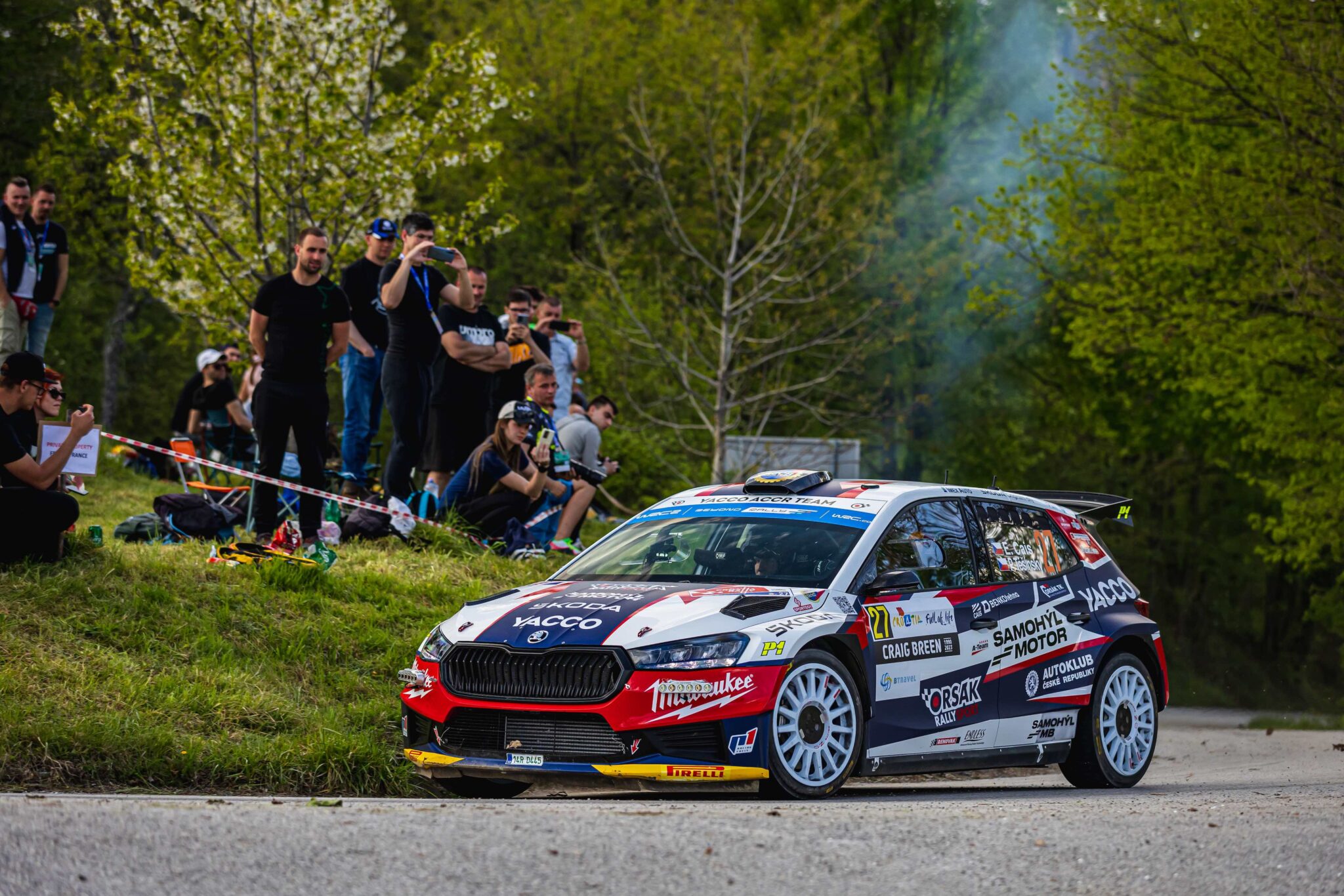 Tricky slippery asphalt | Croatia Rally - Škoda Motorsport