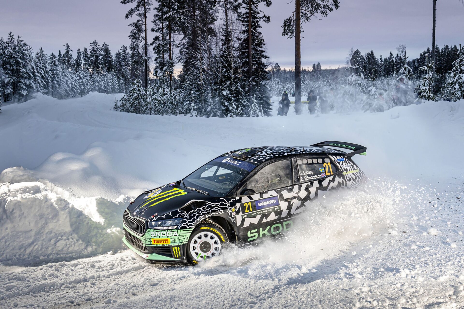 Rally Sweden: Škoda Fabia RS Rally2 driver Oliver Solberg kicks off ...