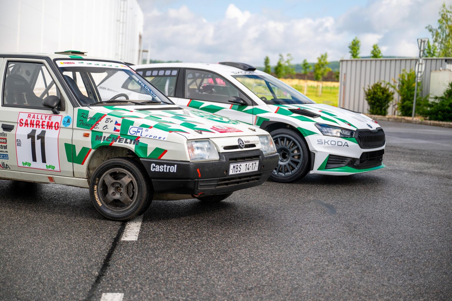 Fabia RS Rally2 in legendary colours - Škoda Motorsport