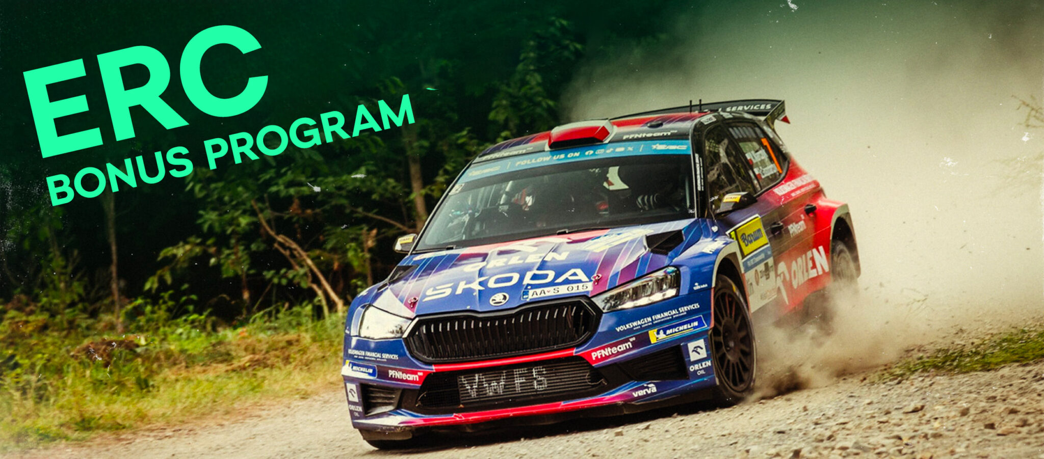 ERC Bonus Program for season 2025 - Škoda Motorsport