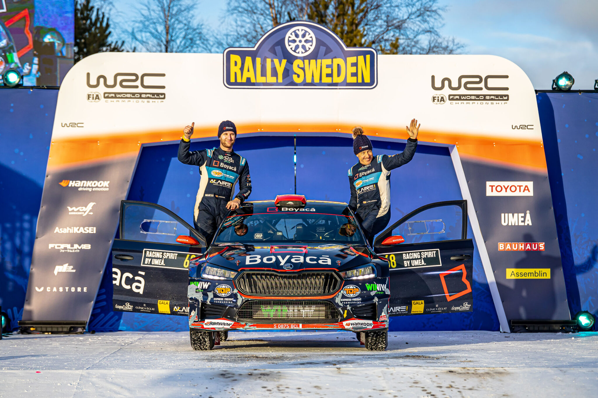 Six Scoring Crews on Snow | Swedish Rally - Škoda Motorsport