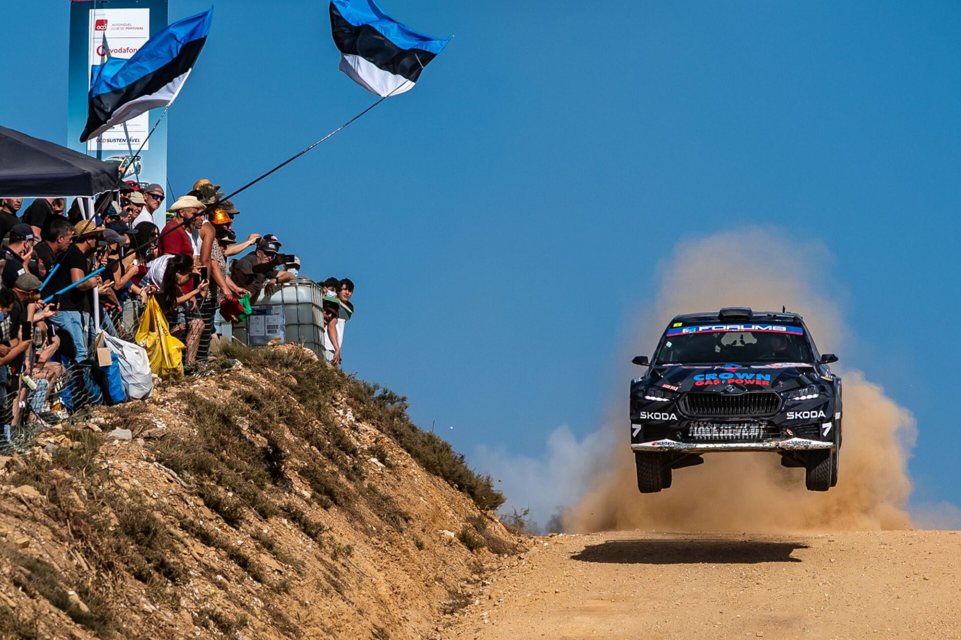 Rally de Portugal: Škoda crew Gus Greensmith and co-driver Jonas ...