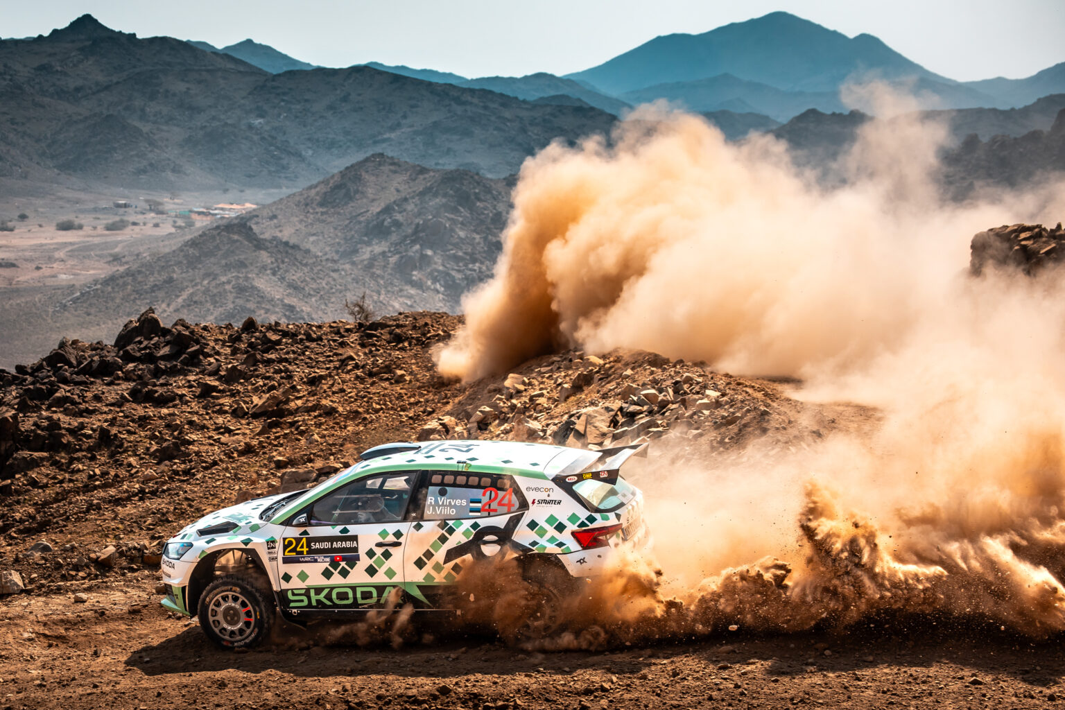 Full podium and multiple titles | Saudi Arabia Rally - Škoda Motorsport